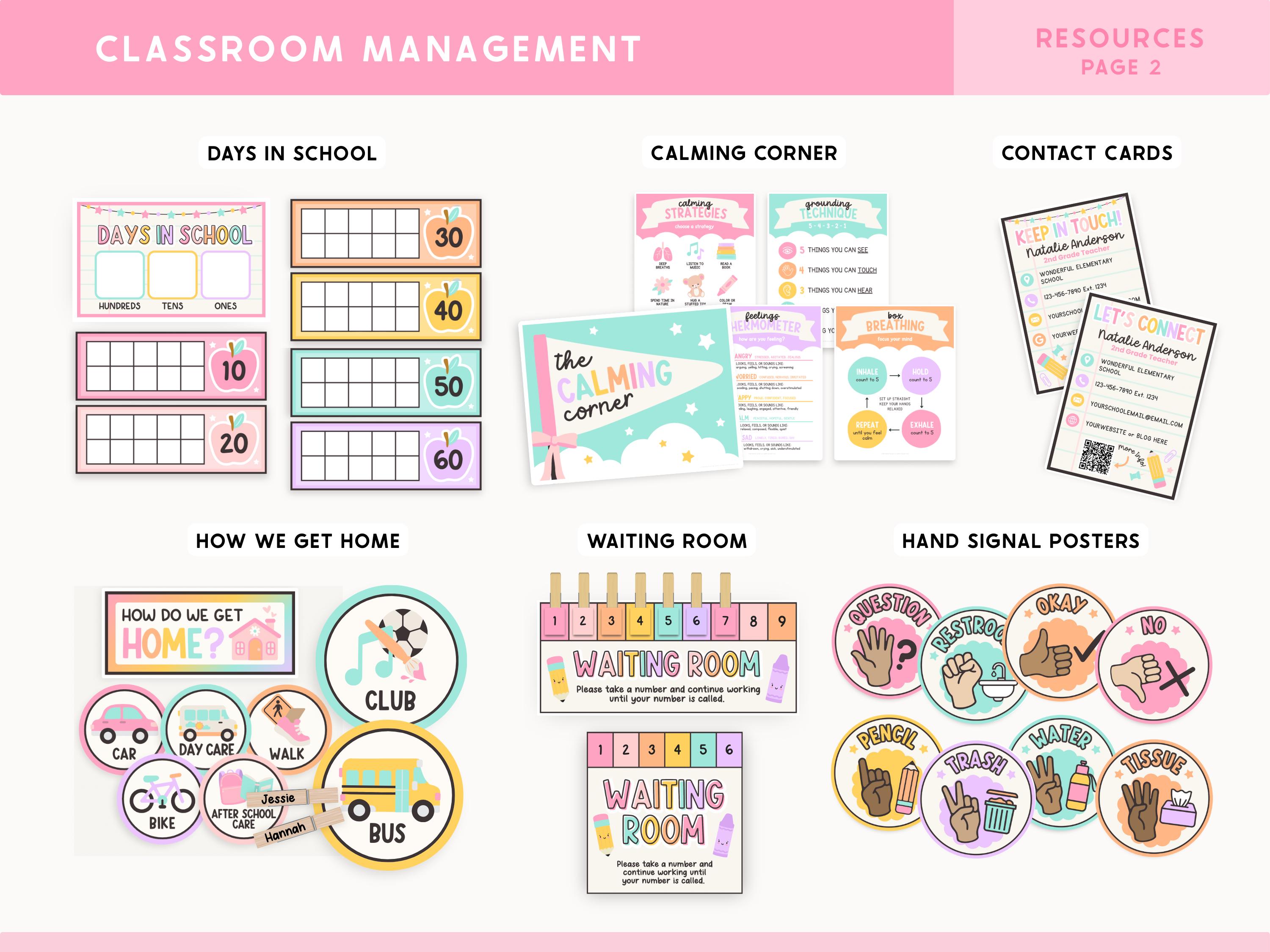 Editable Classroom Smart Pastels Complete Collection Printable Bundle ...
