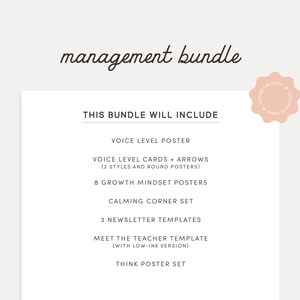 Editable Classroom Management Printable Bundle, Bright Desert Growth ...