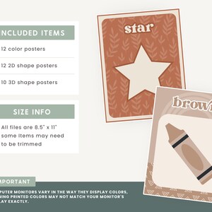 Classroom Shapes and Colors Printable Display, Editable in Canva ...