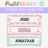 Classroom Labels Editable Templates, Pastel Groovy Classroom ...