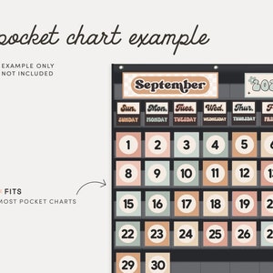 Classroom Calendar Display and Weather Station, Printable Pastel Groovy ...