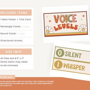Voice Level Chart Classroom Printable Display, Editable in Canva ...