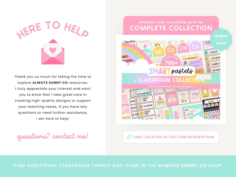 Editable Classroom Connections Printable Bundle, Bright Pastel Word ...