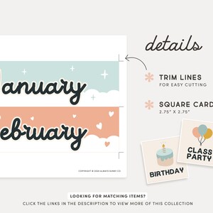 Classroom Calendar Display and Weather Station, Printable Pastel Soft ...