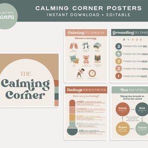 Editable Classroom Management Printable Bundle, Modern Boho Canva ...