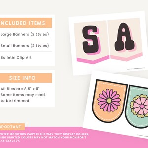 Classroom Bulletin Board Letters, Editable in Canva, Bright Desert ...