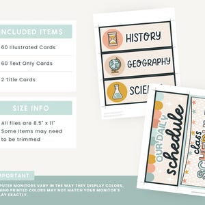 Classroom Schedule, Editable Pastel Canva Template, Soft Clouds Cute ...