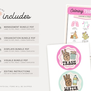 Editable Classroom Bright Desert Complete Collection Printable Bundle ...