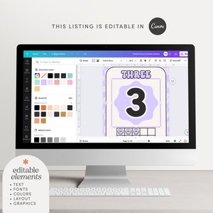 Number Ten Frames Classroom Editable Posters, Pastel Groovy Counting ...