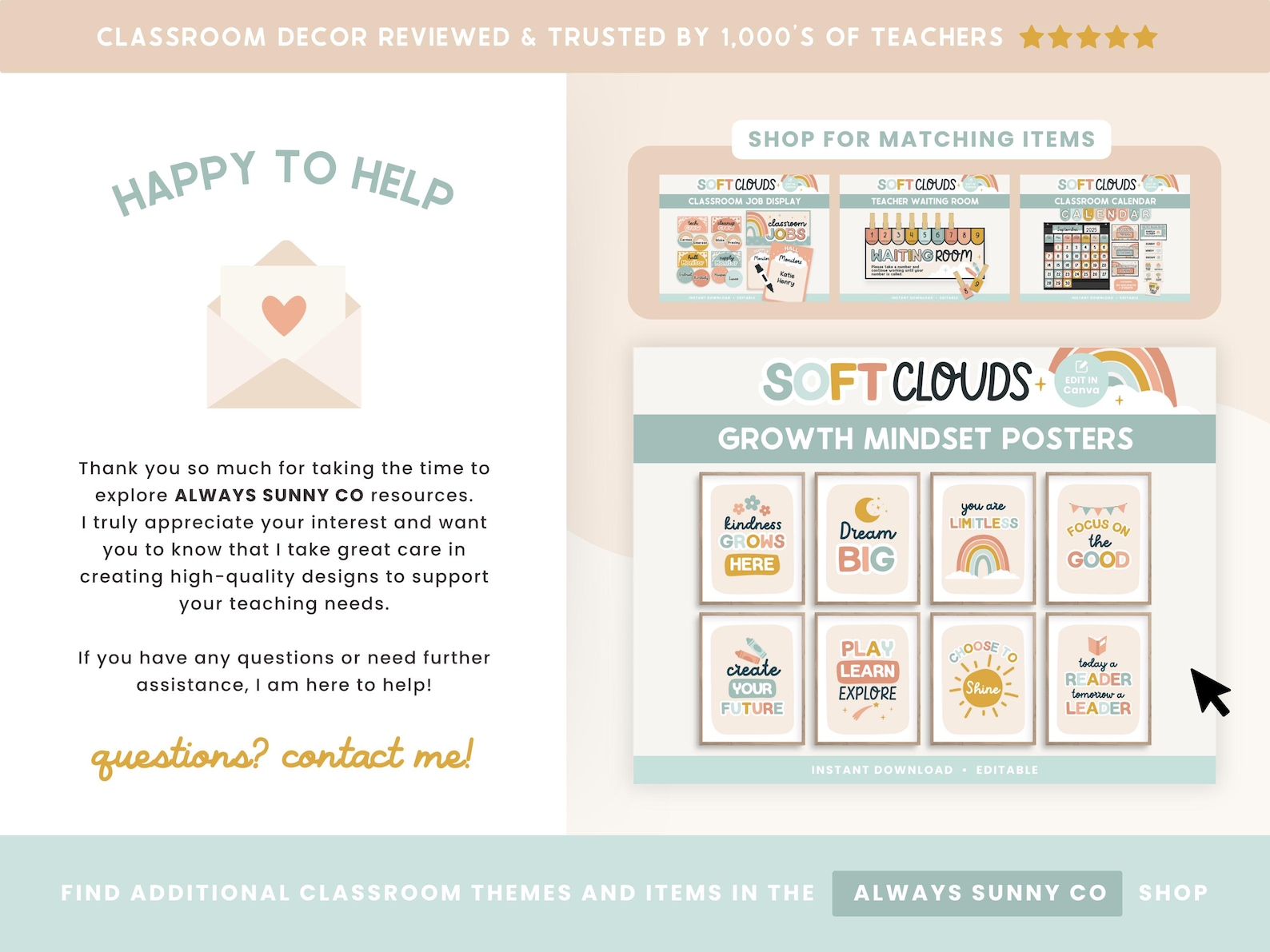 Alphabet Classroom Editable Posters, Pastel Letter Templates, Soft ...