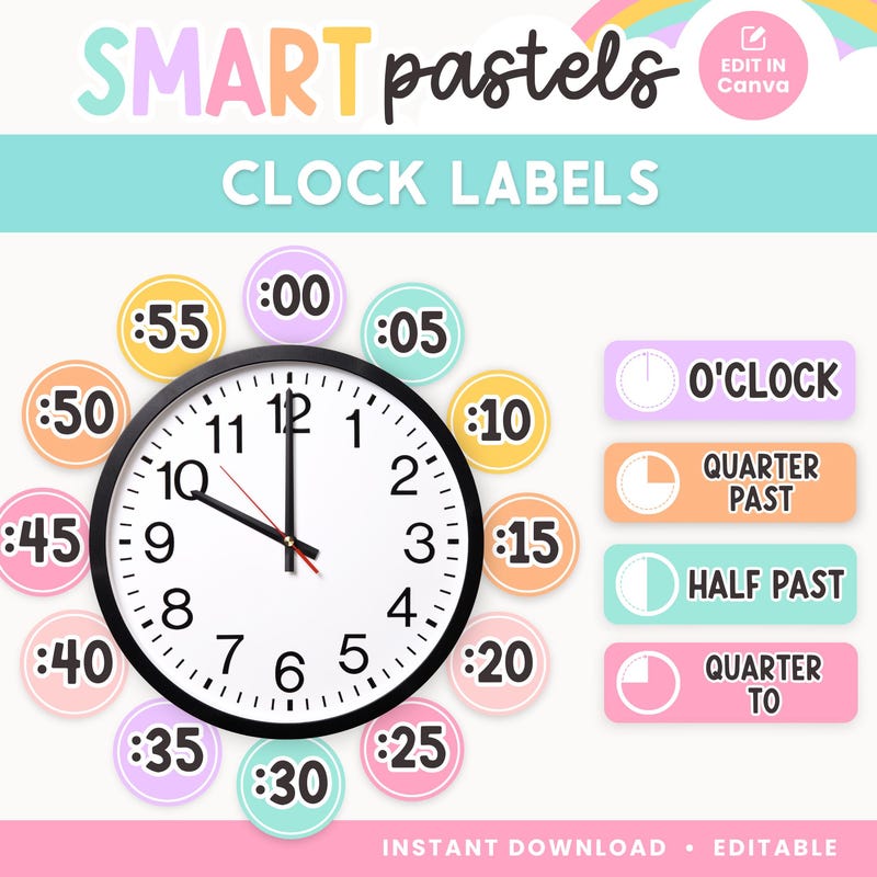 Large Clock Green - Etsy