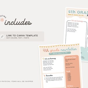 Classroom Newsletter Editable Templates, Back to School, Boho Classroom ...