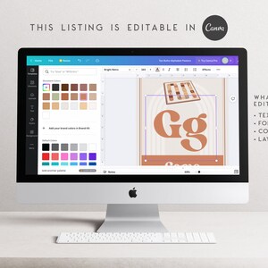 Alphabet Classroom Editable Posters Letter Printables Boho - Etsy