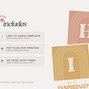 Think Before You Speak Editable Classroom Posters, Printable Canva Boho ...