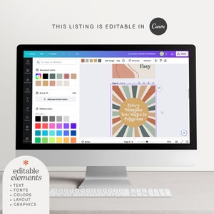 Growth Mindset Editable Classroom Printable Posters, Modern Boho ...