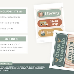 Classroom Schedule, Editable Modern Boho Canva Template, Classroom ...