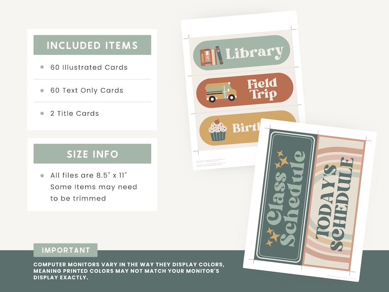 Classroom Schedule, Editable Modern Boho Canva Template, Classroom ...