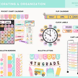 Editable Classroom Smart Pastels Complete Collection Printable Bundle ...