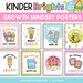 Growth Mindset Editable Classroom Printable Posters, Bright Kinder ...