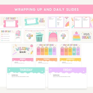 Smart Pastels Classroom Slides | Editable Daily Templates for Canva ...