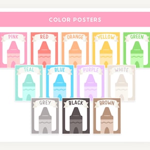Classroom Shapes and Colors Printable Display, Editable in Canva ...