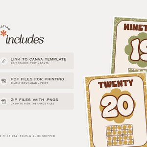 Number Ten Frames Classroom Editable Posters, Retro Groovy Counting ...