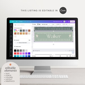 Student Desk Name Labels, Editable Classroom Printables, Student Name ...