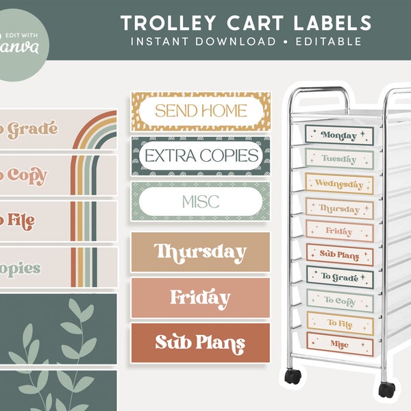 Teacher Rolling Cart - Etsy