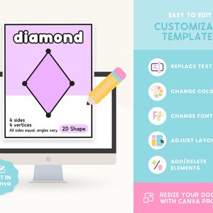 Editable Shape Posters for Classroom | Kinder Brights Shapes With ...
