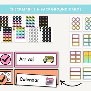 Editable Visual Schedule Cards | Colorful Classroom Timetable Display ...