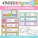 Editable Visual Schedule Cards | Colorful Classroom Timetable Display ...