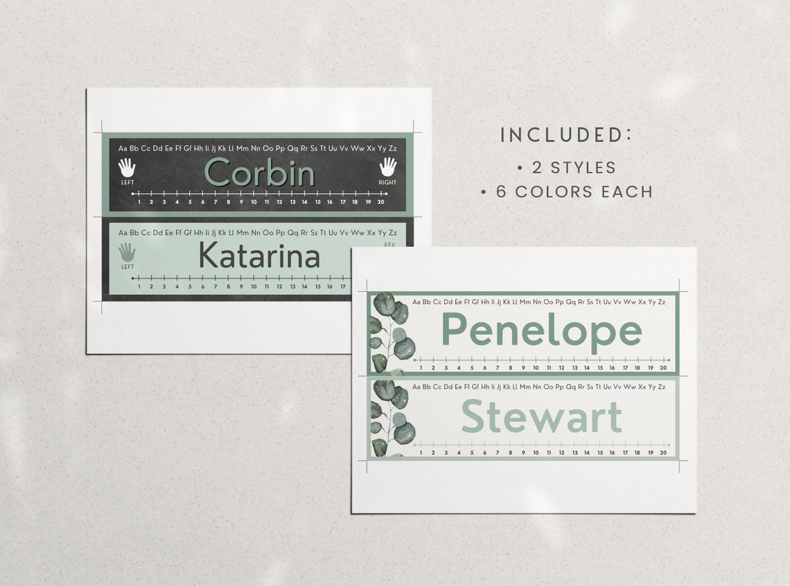 Student Desk Name Labels Editable Classroom Printables | Etsy