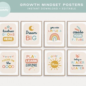 Editable Classroom Management Bundle, Cute Boho Canva Editable Files ...