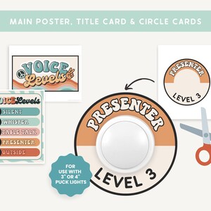 Voice Level Chart Classroom Printable Display, Editable in Canva ...