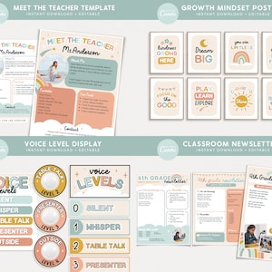 Editable Classroom Soft Clouds Complete Collection Printable Bundle ...