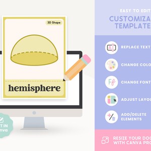 Editable Shape Posters for Classroom | Wonder Daze Math Posters | 2D ...