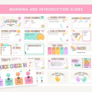 Smart Pastels Classroom Slides | Editable Daily Templates for Canva ...