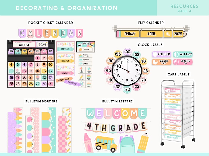 Editable Classroom Smart Pastels Complete Collection Printable Bundle ...