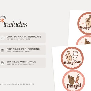 Classroom Hand Signals Poster Display, Editable in Canva, Boho Pink ...