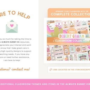 Growth Mindset Editable Classroom Printable Posters, Desert Bright ...