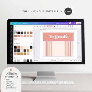 Classroom Rolling Trolley Cart Labels, Editable Teacher Drawer Filing ...