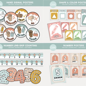 Editable Classroom Soft Clouds Complete Collection Printable Bundle ...