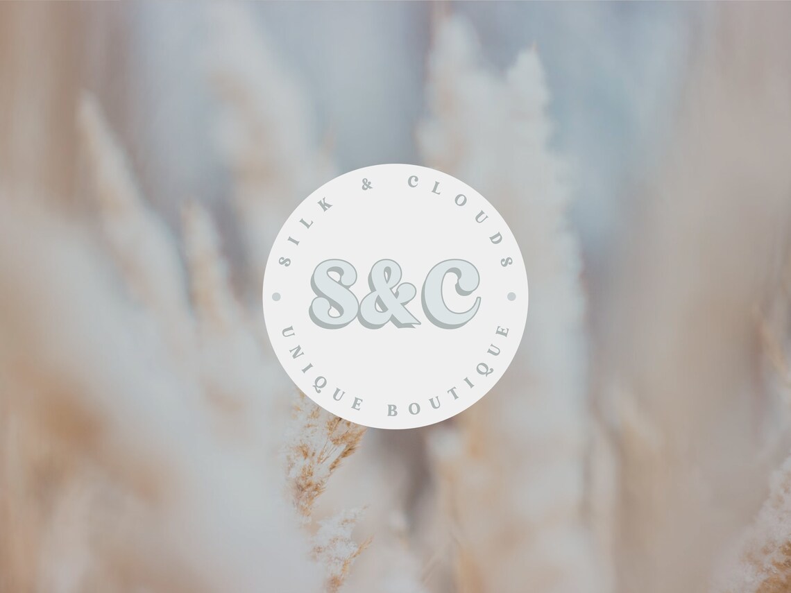 Editable Logo Designs DIY Modern Boho Logo Cute Boutique - Etsy