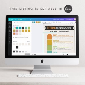 Calming Corner Editable Classroom Printables, Calm Down Skills, Canva ...