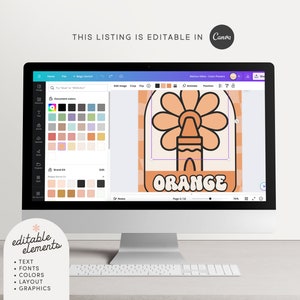 Classroom Shapes and Colors Printable Display, Editable in Canva ...