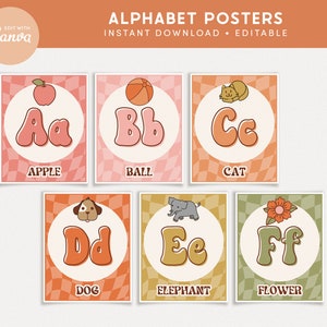 Editable Retro Classroom Decor, Bright Printable Teacher Bundle ...