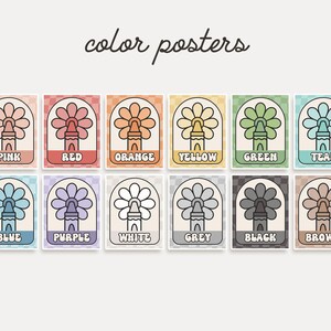 Classroom Shapes and Colors Printable Display, Editable in Canva ...