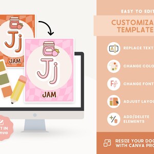 Alphabet Classroom Editable Posters, Groovy Cursive Letter Templates ...