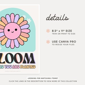 Growth Mindset Editable Classroom Printable Posters, Groovy Pastel ...