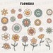 Groovy Retro Clip Art SVGS, Pngs, EPS, AI Files, Mellow Vibes Flower ...